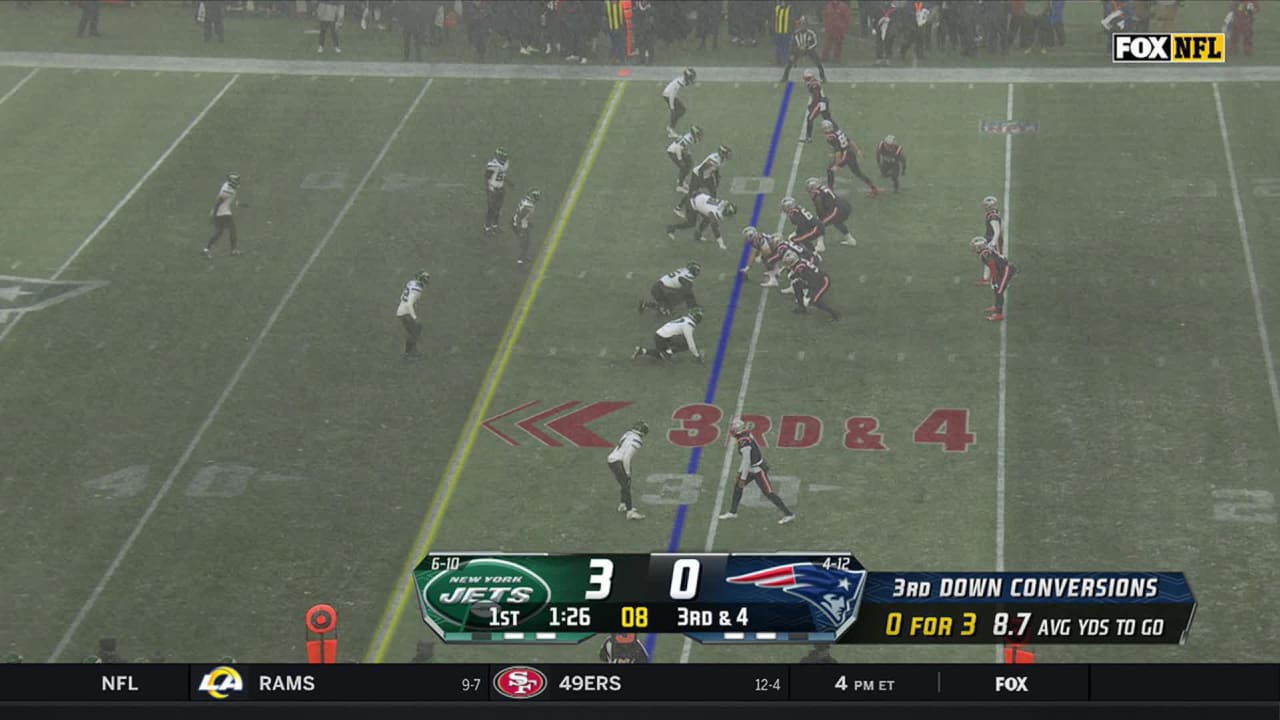 New York Jets linebacker Bryce Huff enters backfield in a flash for his ...