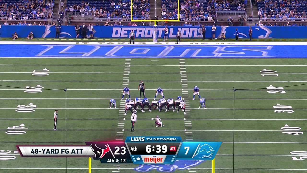 Houston Texans kicker Ka'imi Fairbairn's 48-yard field goal attempt is good