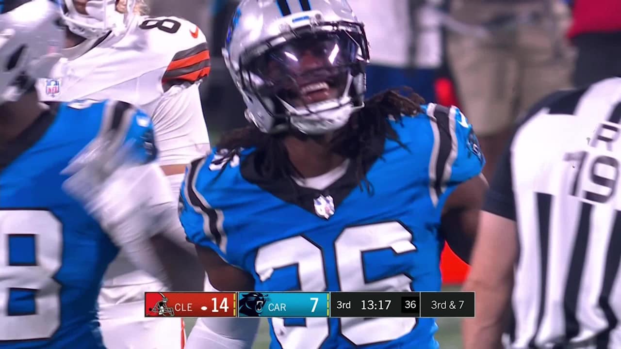 Carolina Panthers safety Demani Richardson sacks Shedeur Sanders to ...