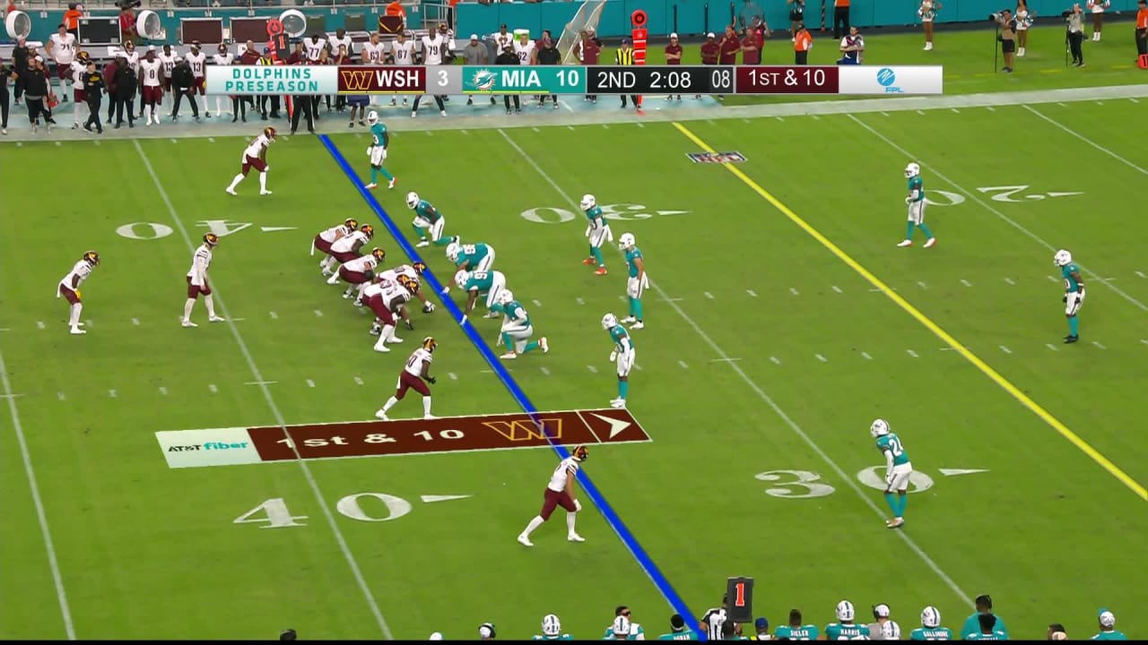 Miami Dolphins rookie linebacker Chop Robinson flies in on Washington ...