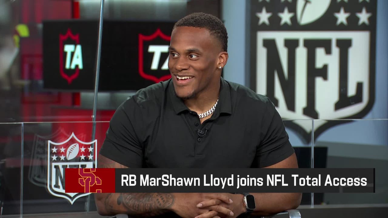USC Trojans running back MarShawn Lloyd joins 'NFL Total Access' for an interview with NFL ...