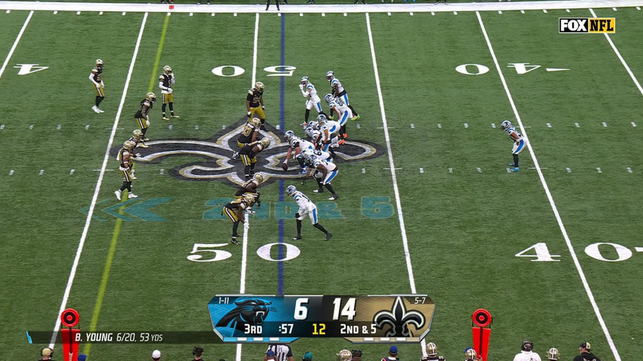 Carolina Panthers quarterback Bryce Young goes downtown to wide ...