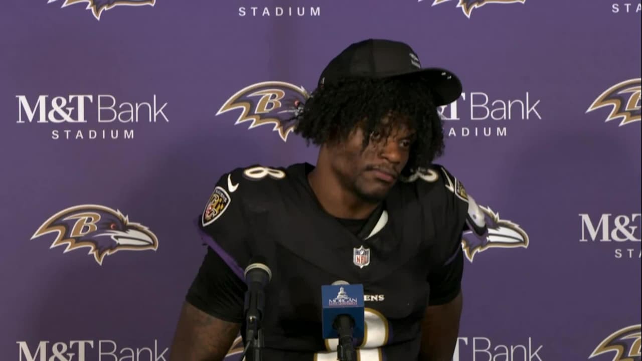 Baltimore Ravens quarterback Lamar Jackson talks about difficulty ...