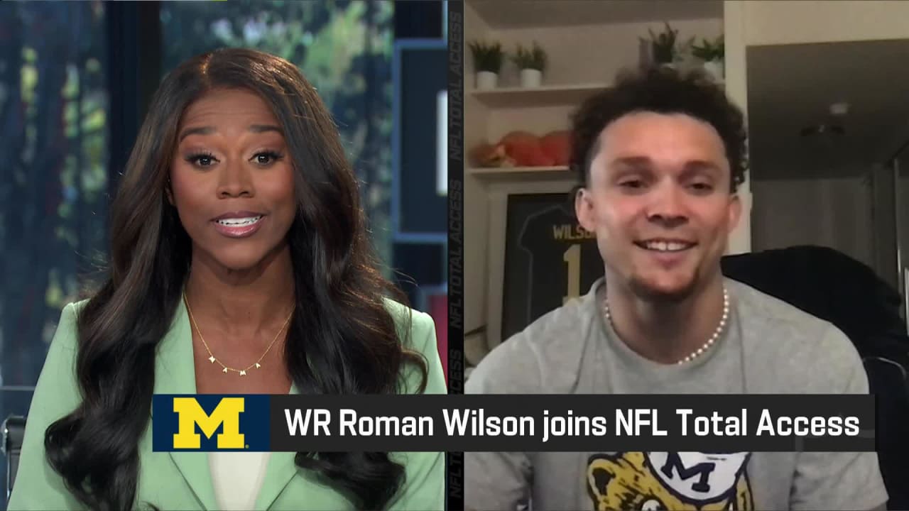 Wide receiver Roman Wilson updates 'NFL Total Access' on his pre-draft ...