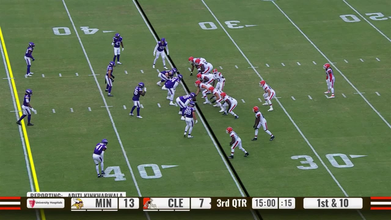 Cleveland Browns wide receiver Zaire Mitchell-Paden keeps his legs ...