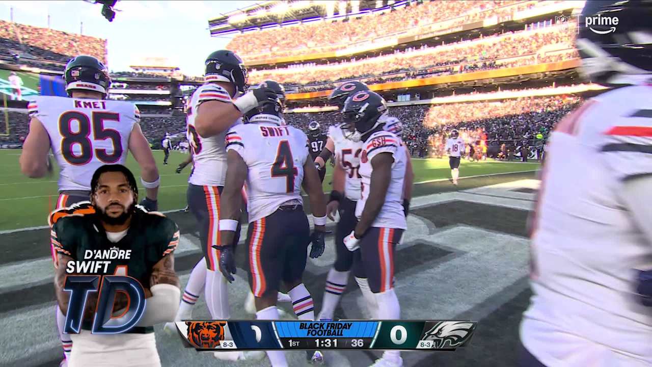 Chicago Bears running back D'Andre Swift's best plays from 138-yard ...