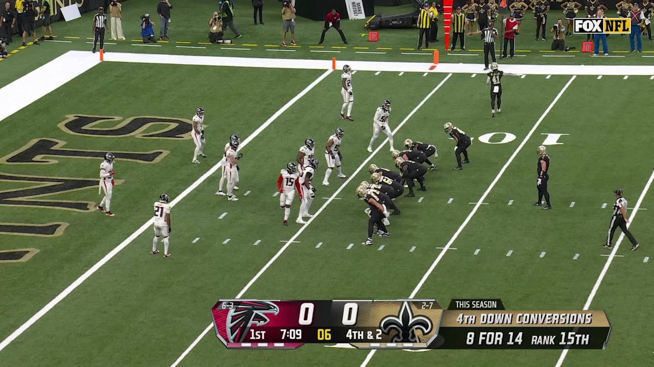 Atlanta Falcons linebacker Nate Landman shuts down New Orleans Saints ...