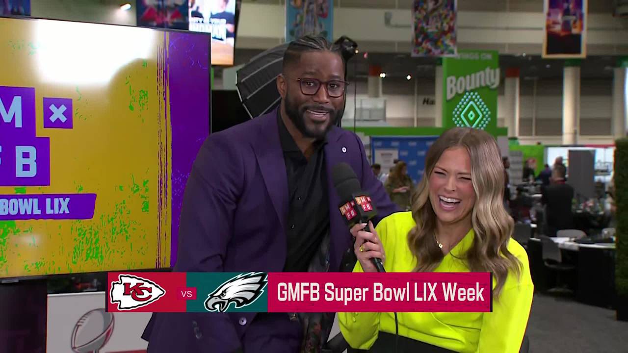 Nate Burleson crashes 'GMFB' set to say hello to some old friends