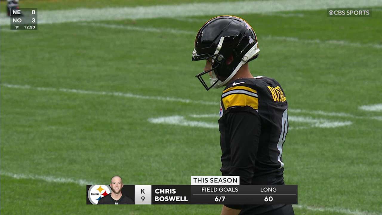 Pittsburgh Steelers kicker Chris Boswell opens scoring vs. Cleveland ...
