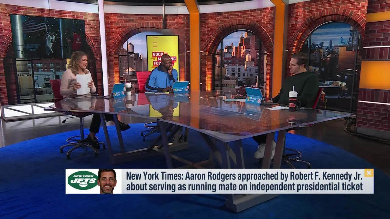 'GMFB' reacts to New York Jets quarterback Aaron Rodgers as a potential ...