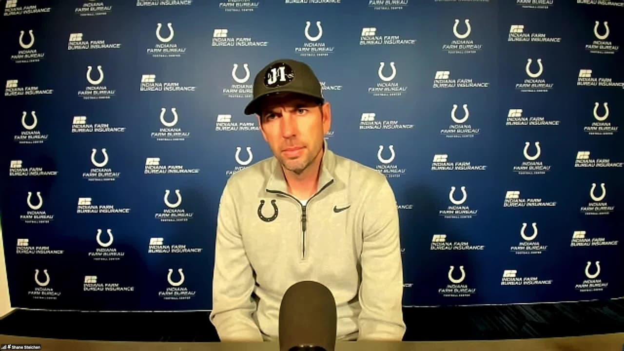 Indianapolis Colts head coach Shane Steichen on wide receiver Alec ...
