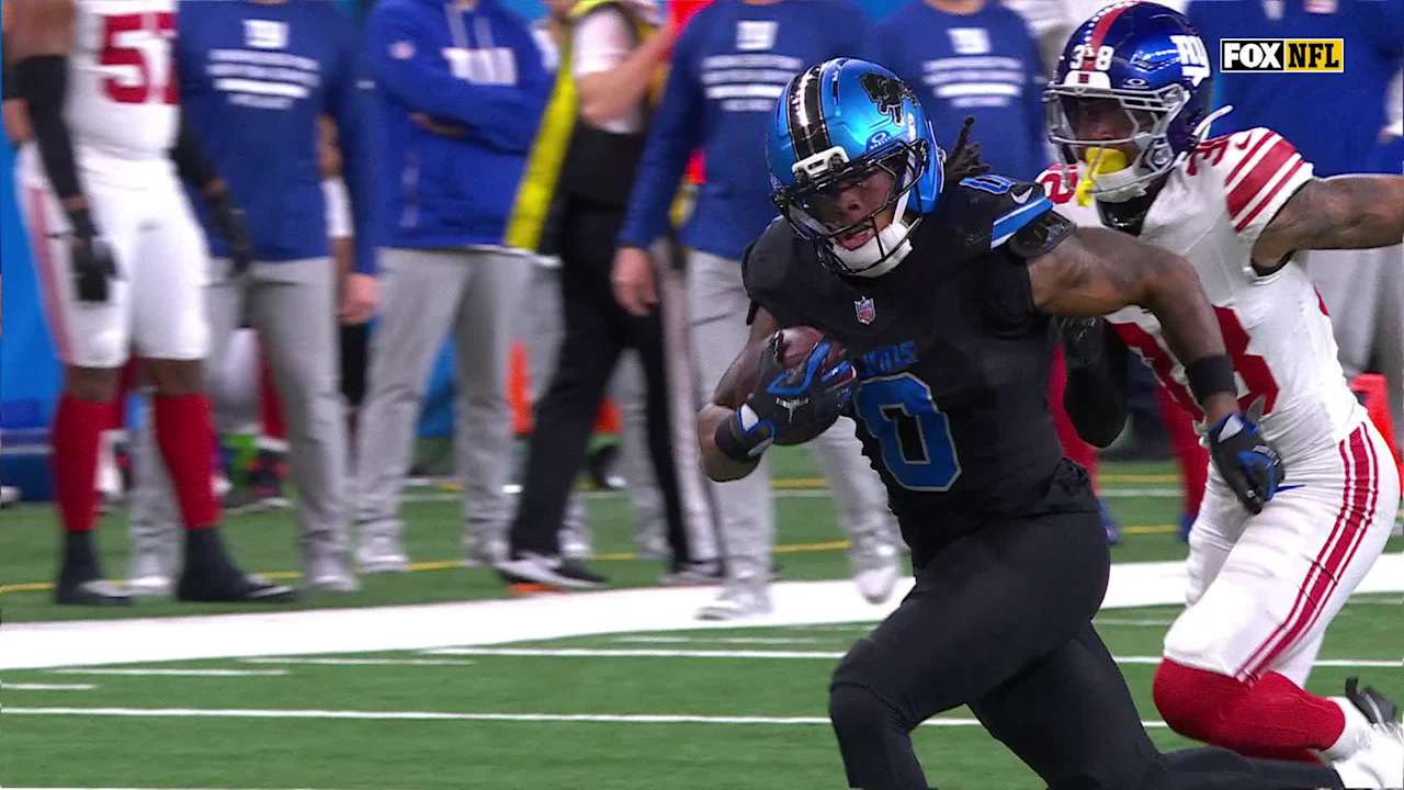 Detroit Lions running back Jahmyr Gibbs' best plays in 264-yard game vs ...