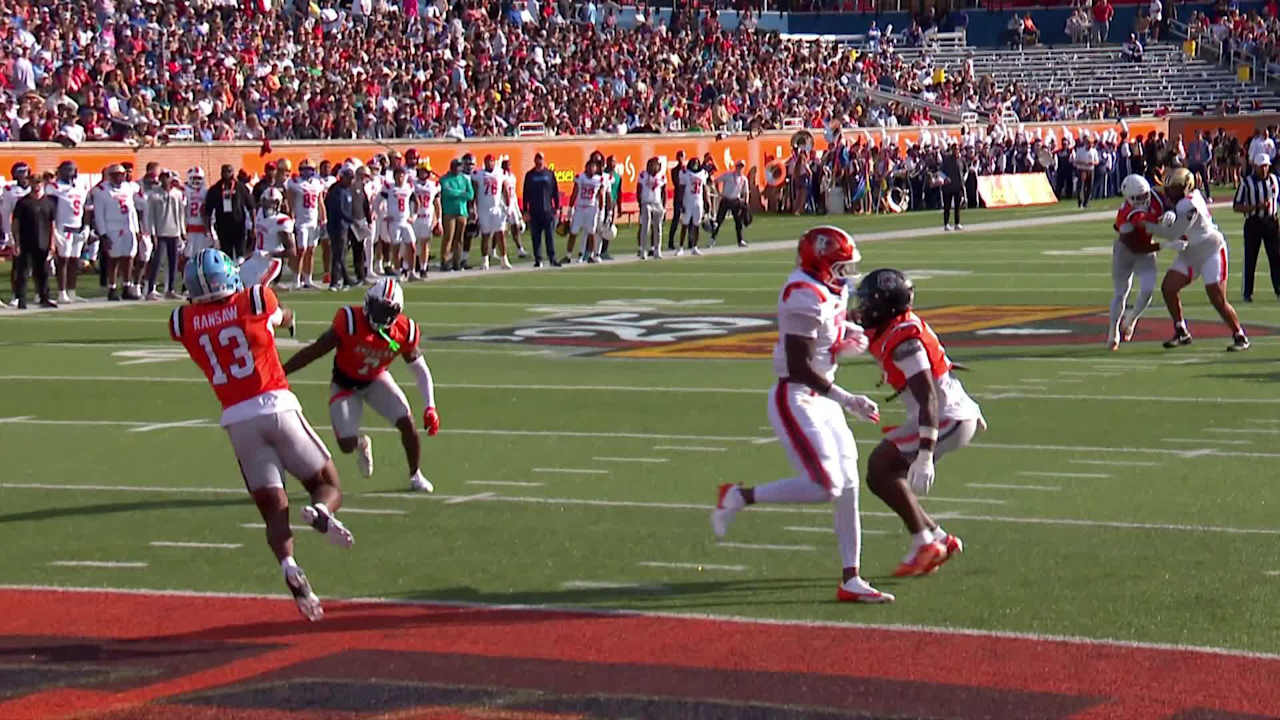 Tulane Green Wave defensive back Caleb Ransaw's red zone interception ...