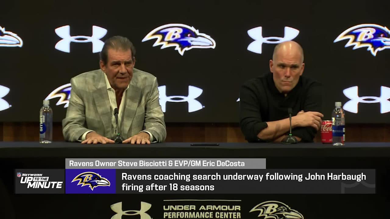 Baltimore Ravens owner and general manager address head coach John ...