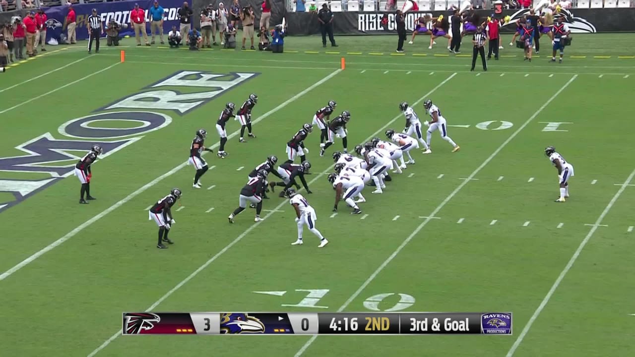 Baltimore Ravens running back Owen Wright's pylon-reach TD caps ...