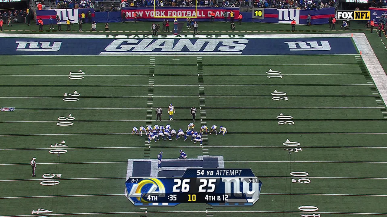 Wind takes New York Giants kicker Mason Crosby's potential game-winning ...