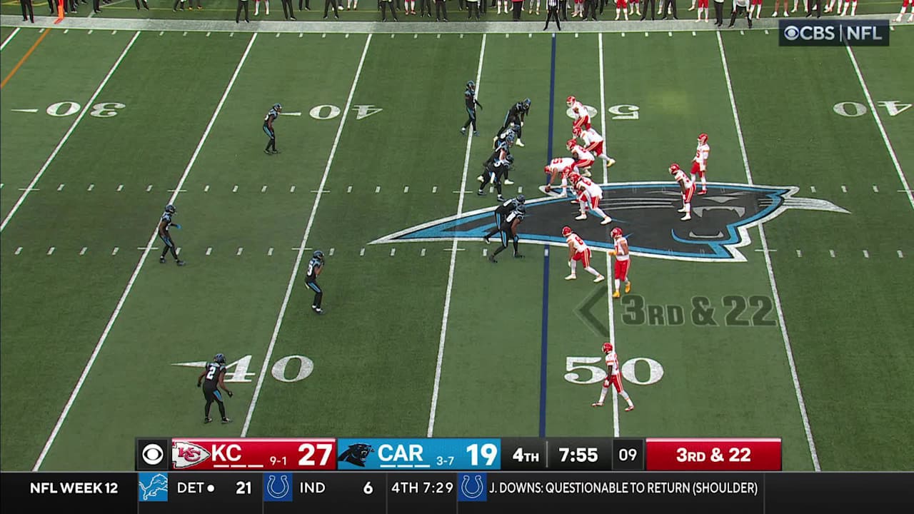 Carolina Panthers cornerback Jaycee Horn races off the edge for sack on ...