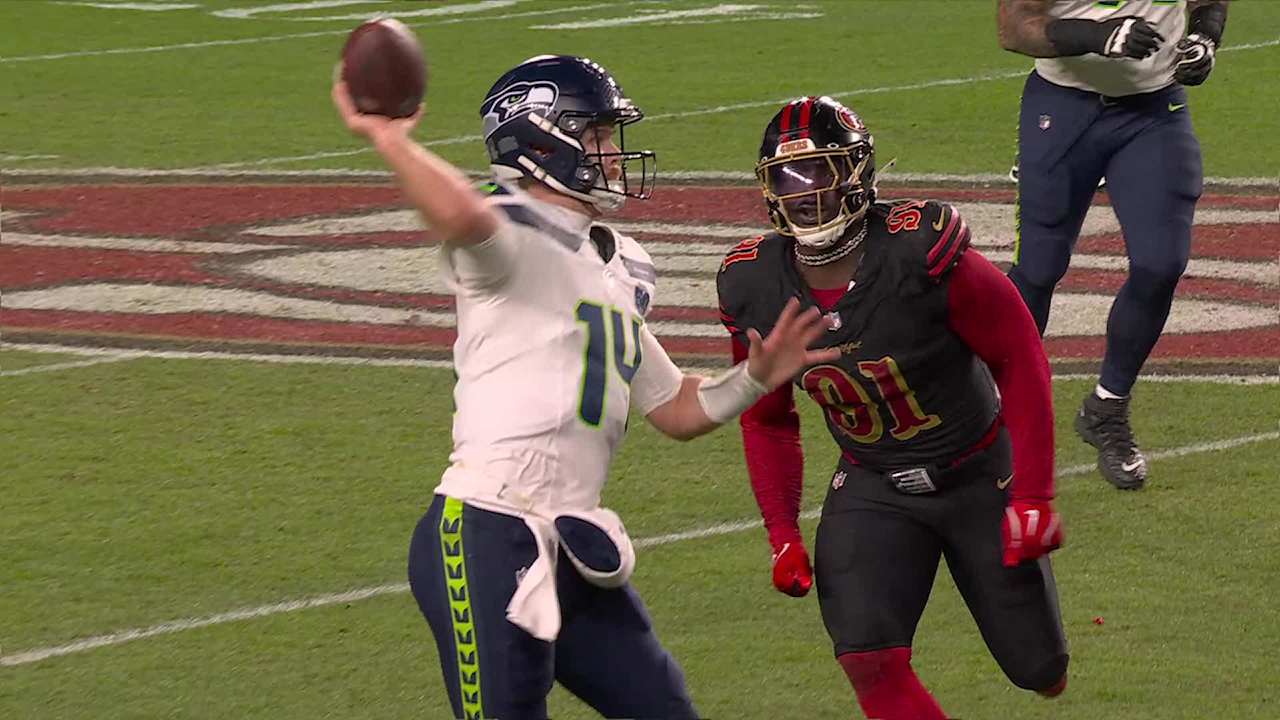 Seattle Seahawks quarterback Sam Darnold showcases his escapability on ...