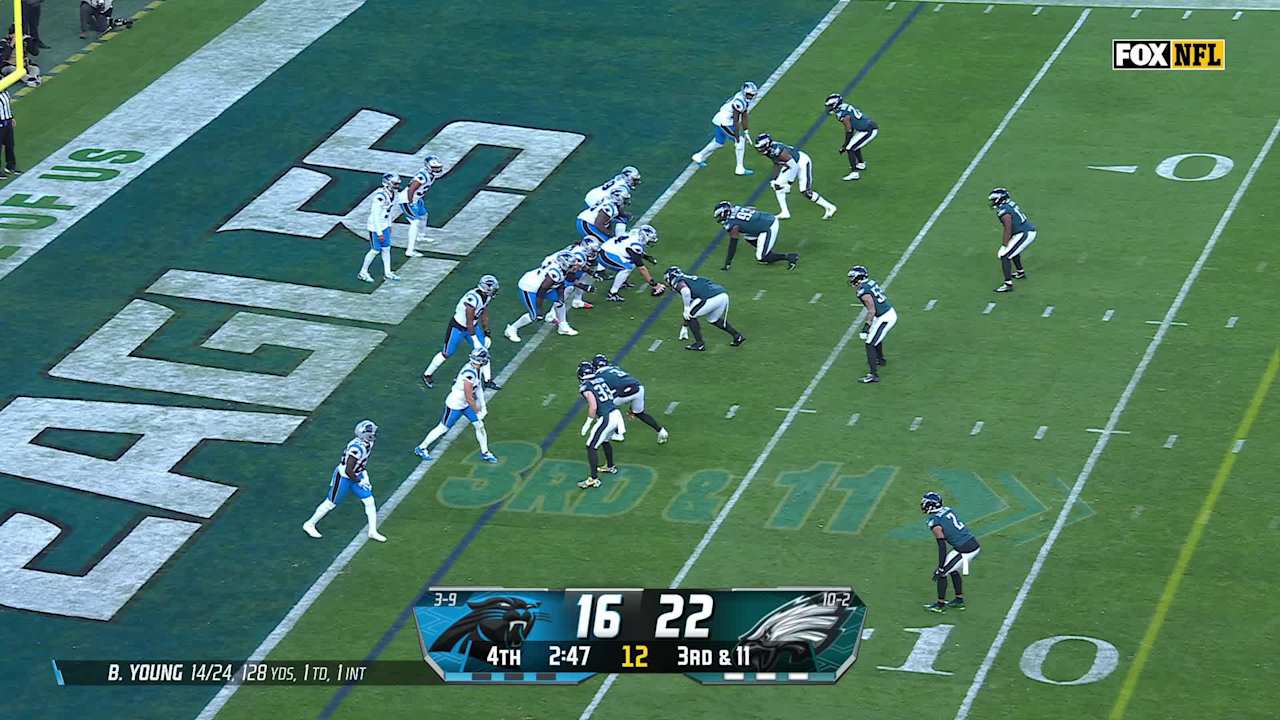 Carolina Panthers' quarterback Bryce Young's 31-yard connection with ...
