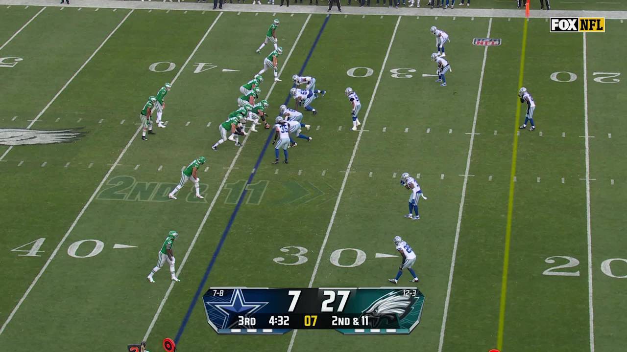 Philadelphia Eagles' quarterback Tanner McKee's first NFL completion ...