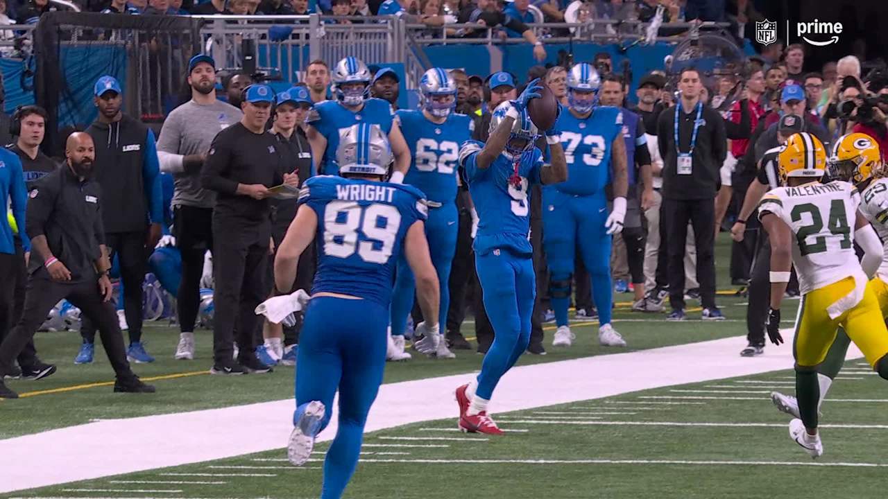 Detroit Lions wide receiver Jameson Williams' 19-yard snag embodies toe ...