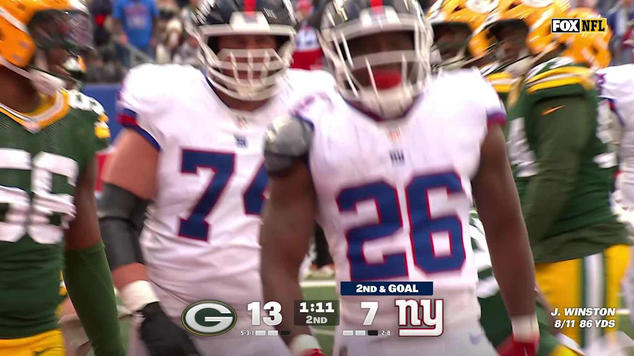 New York Giants running back Devin Singletary's 2nd touchdown rush ...
