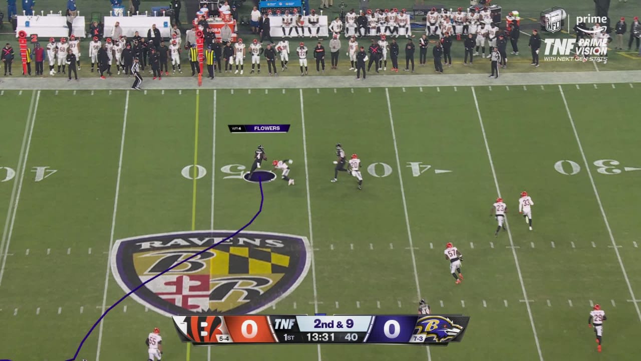 Next Gen Stats: Baltimore Ravens wide receiver Zay Flowers weaves ...