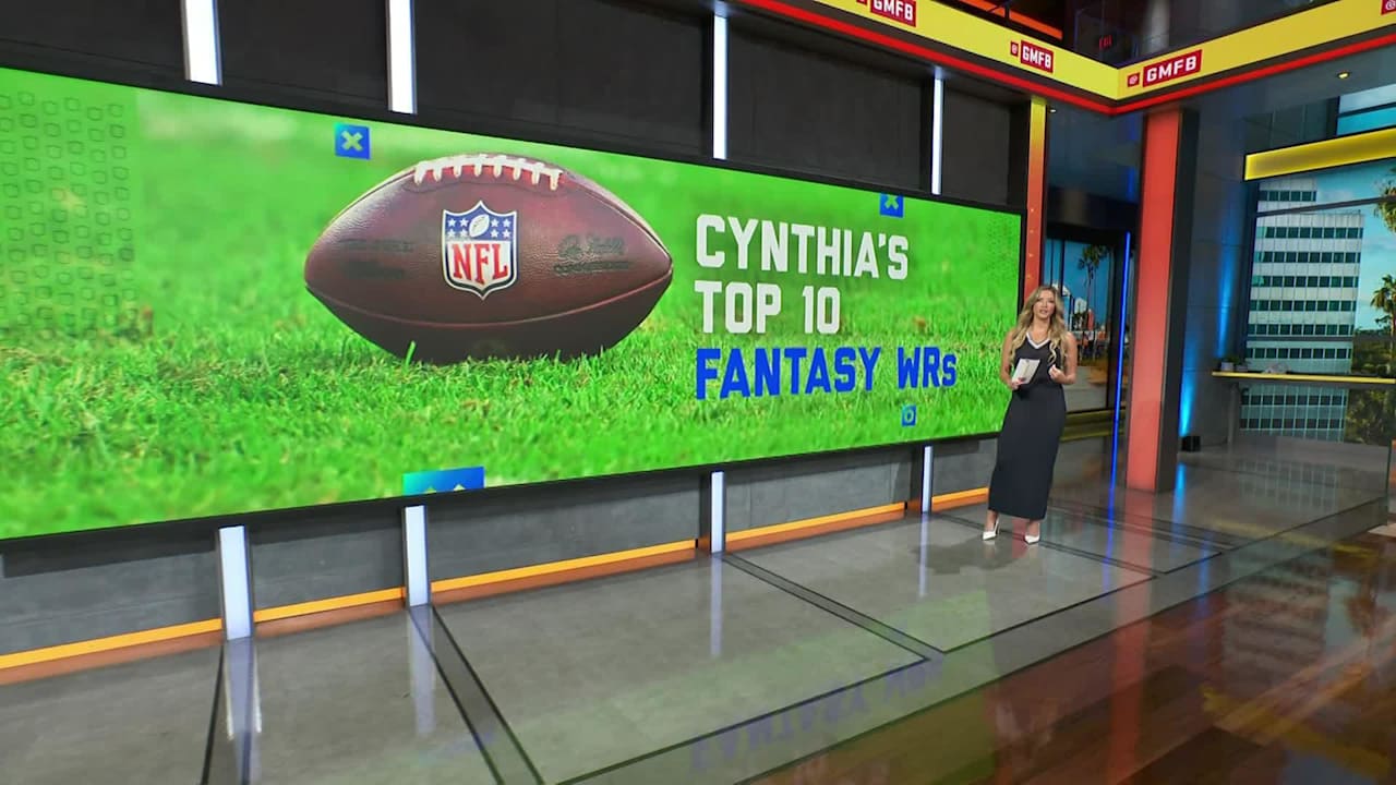 NFL Network's Cynthia Frelund's Top 10 fantasy WRs | 'GMFB'