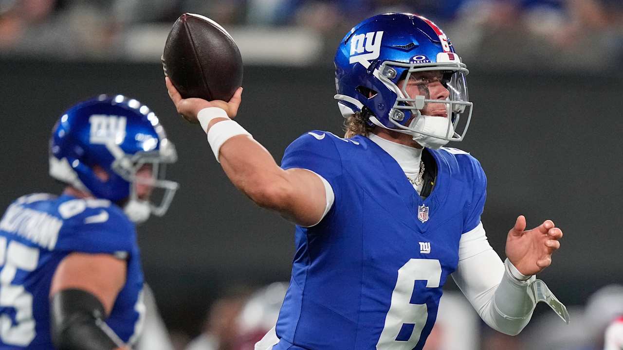 Giants QB Jaxson Dart caps impressive preseason with third touchdown pass in as many appearances