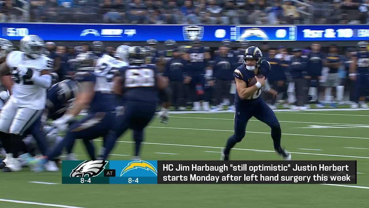 NFL Reporter Omar Ruiz provides Los Angeles Chargers quarterback Justin Herbert injury update ...