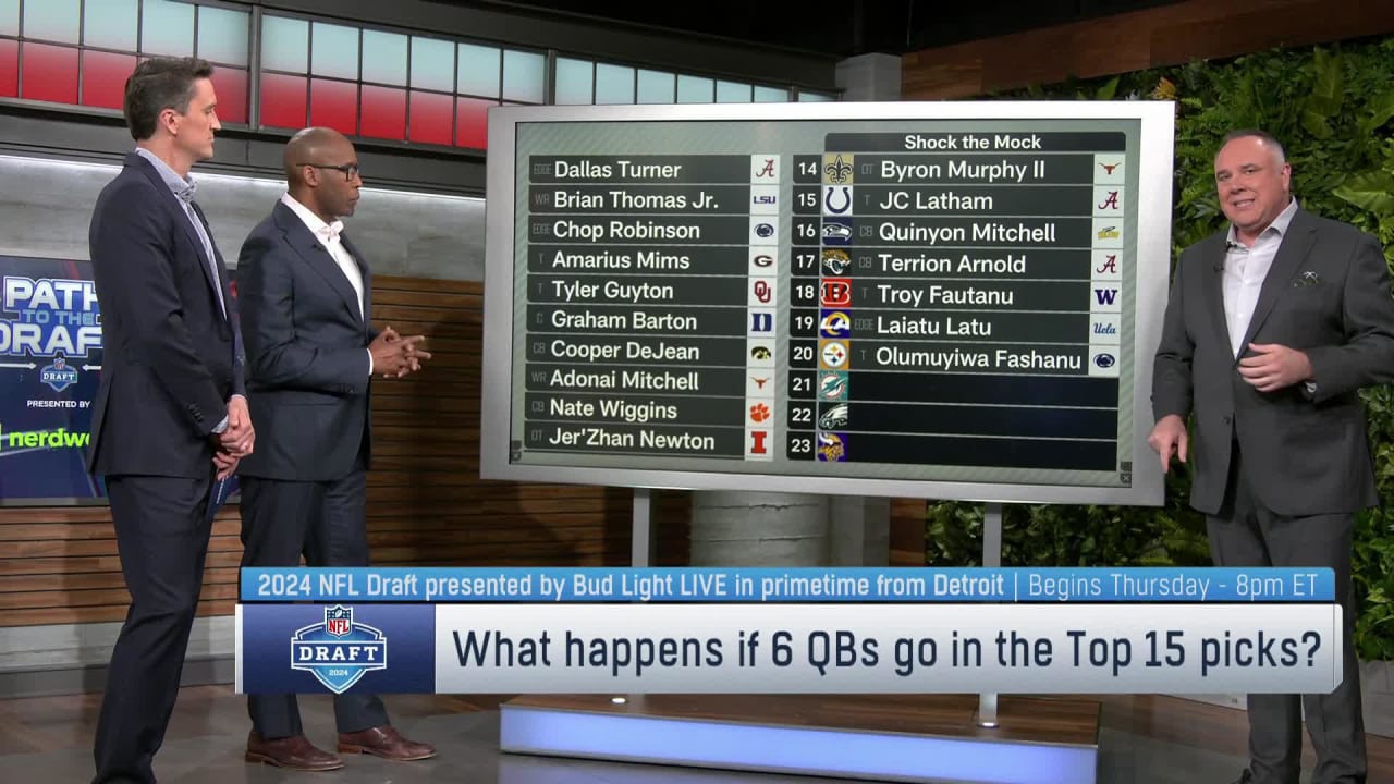 Projecting how Top 15 picks will unfold if six QBs are selected | 'Path ...