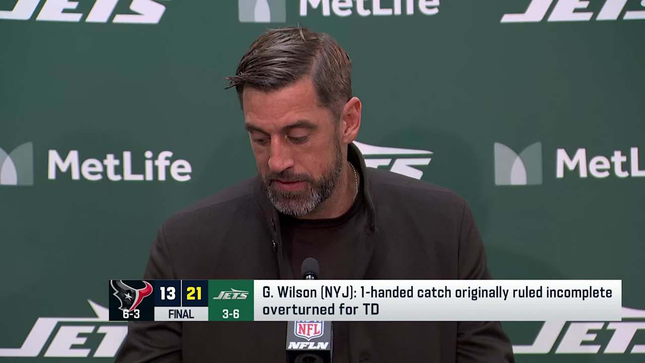 New York Jets quarterback Aaron Rodgers on 'Thursday Night Football ...