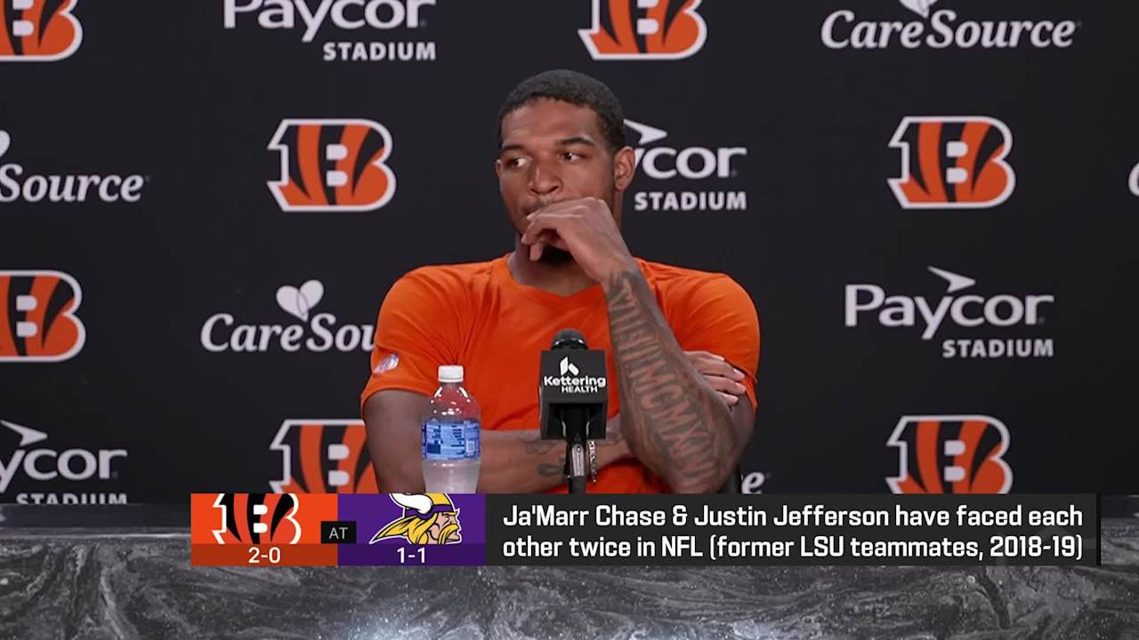 Cincinnati Bengals wide receiver Chase "Who knows what i'll do when i get in the end zone" | NFL ...