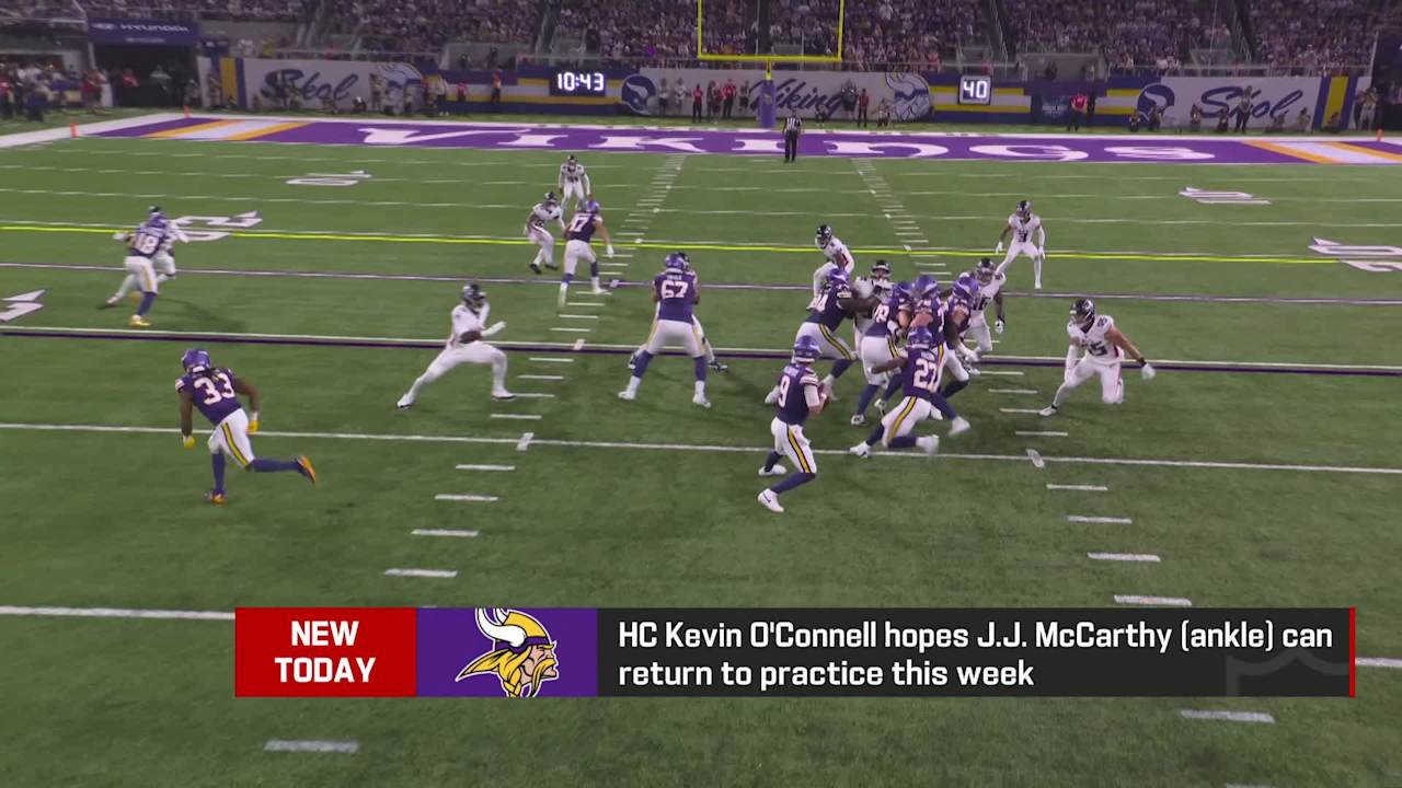 Minnesota Vikings quarterback J.J. McCarthy injury update | 'The Insiders'