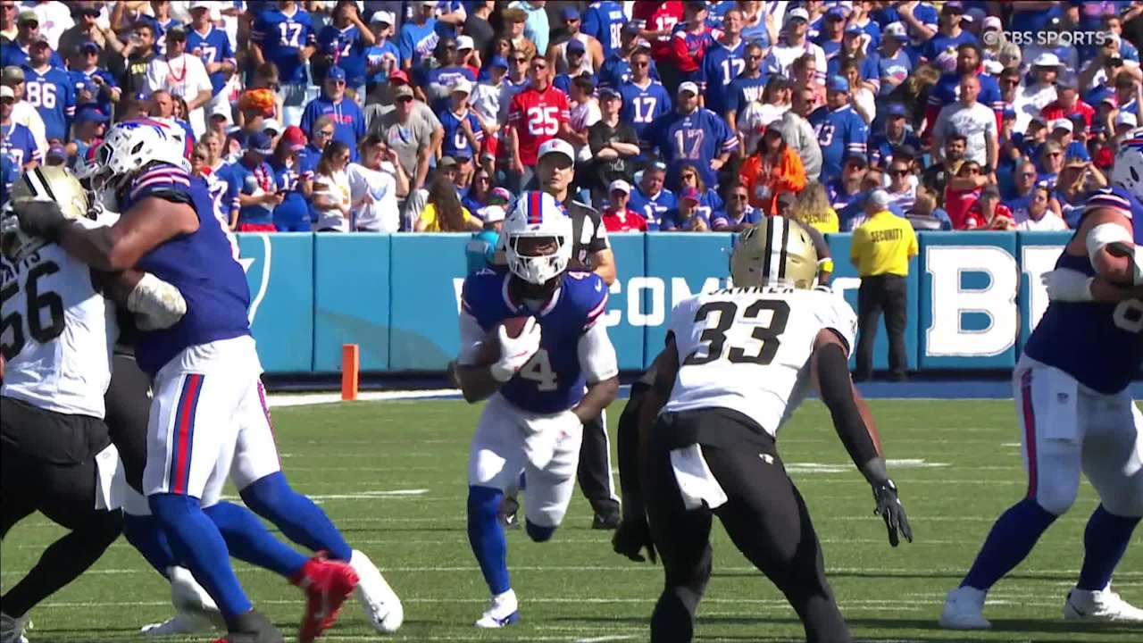 Buffalo Bills running back James Cook's best plays from 117-yard game ...