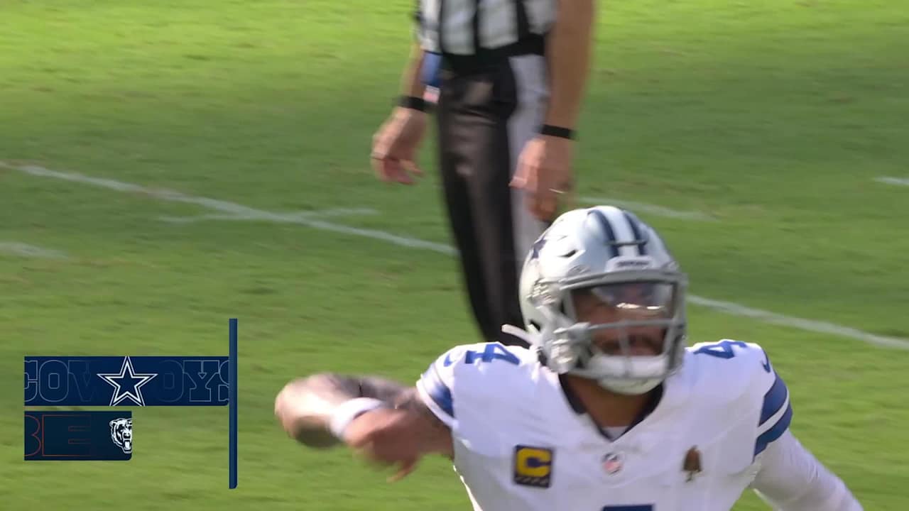 Dallas Cowboys quarterback Dak Prescott dots wide receiver Jalen ...