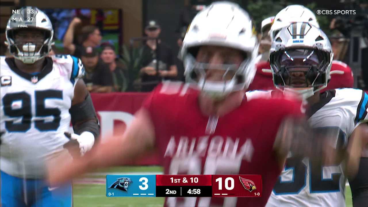 Arizona Cardinals quarterback Kyler Murray finds Trey McBride wide open ...