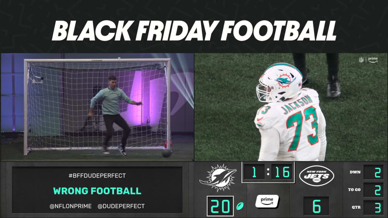 Dude Perfect crew competes in wrong football challenge | 'Black Friday ...
