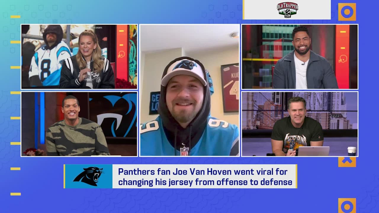 Carolina Panthers fan Joe Van Hoven on his viral moment from Week 17 ...