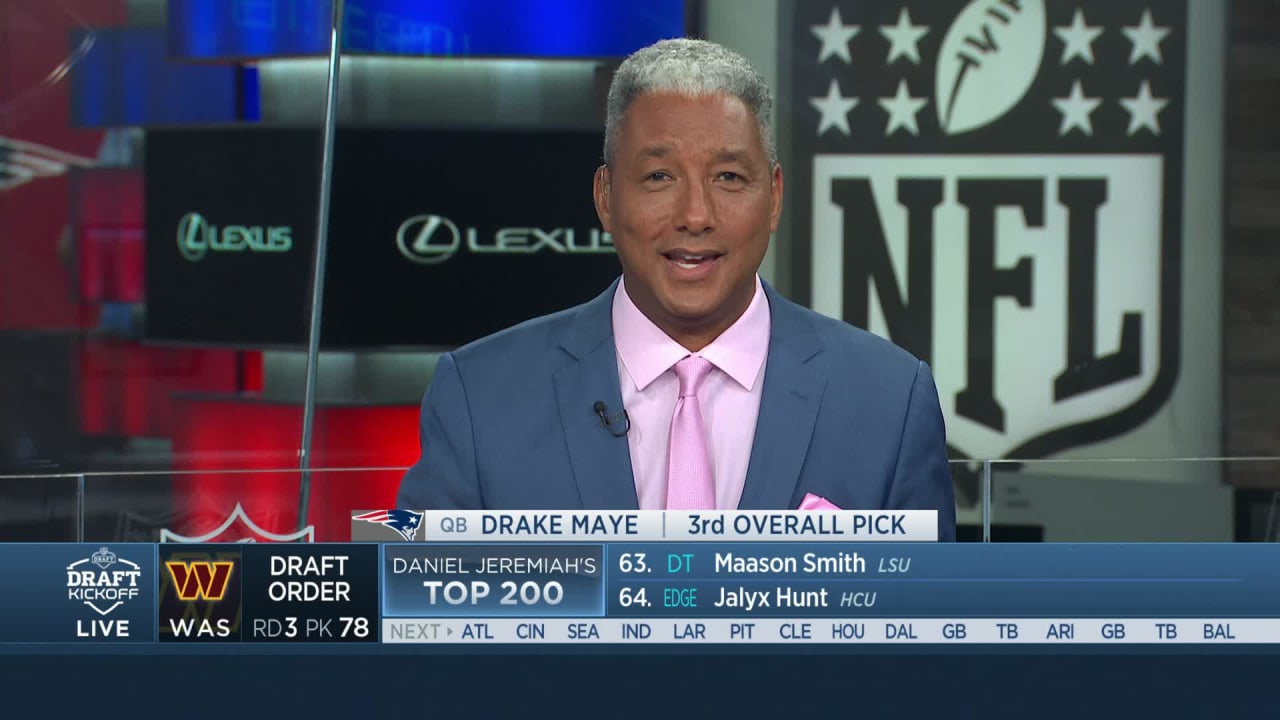 'NFL Draft Kickoff Live' reacts to New England Patriots drafting ...