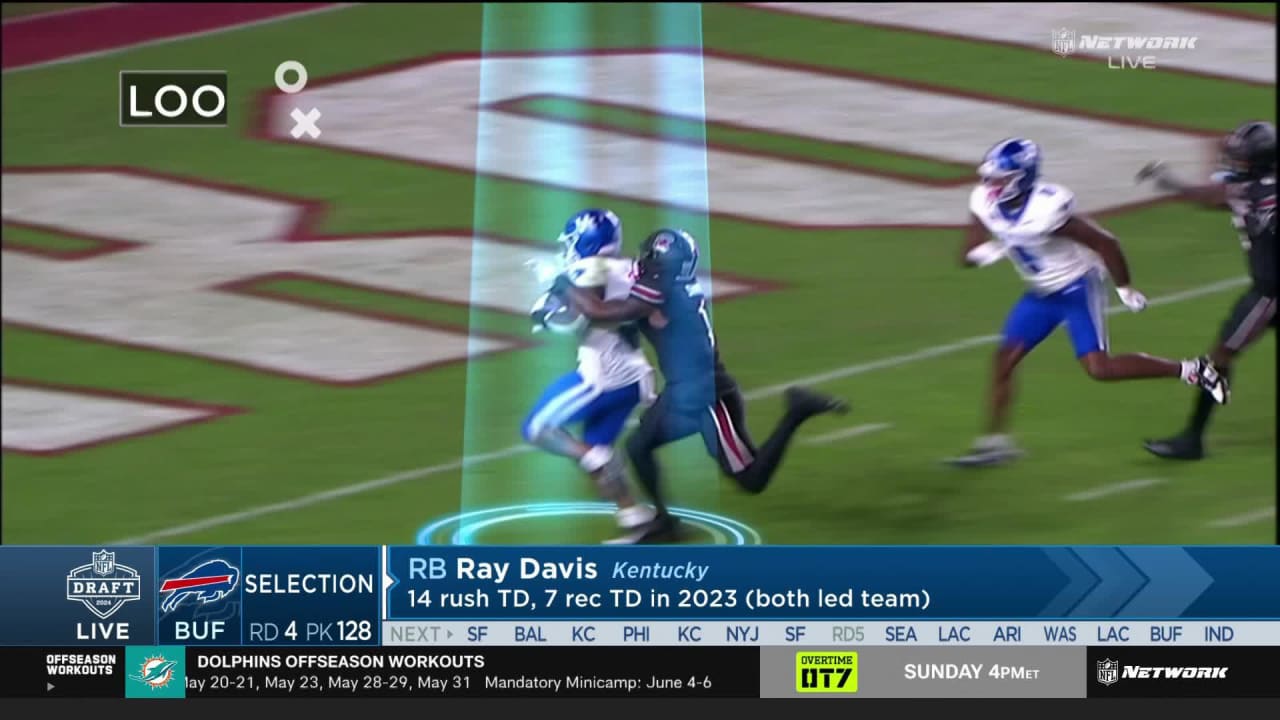 Buffalo Bills select Kentucky Wildcats running back Ray Davis with No ...
