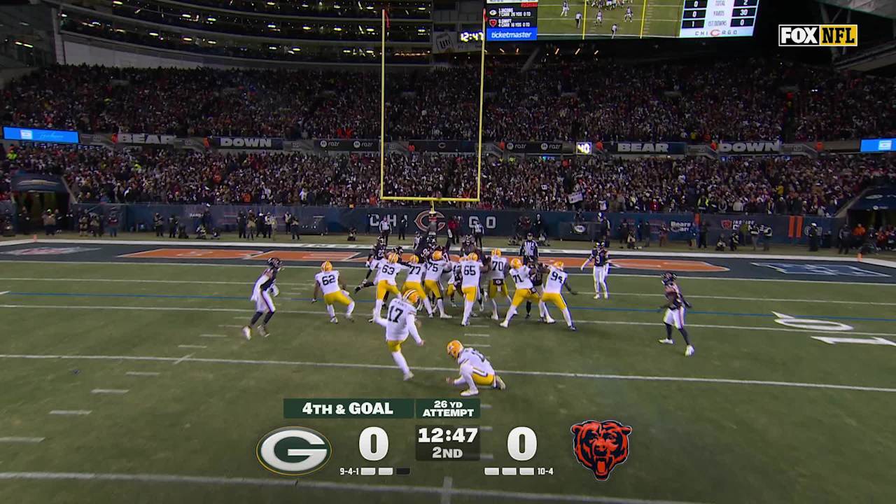 Green Bay Packers kicker Brandon McManus converts 26-yard field goal to ...