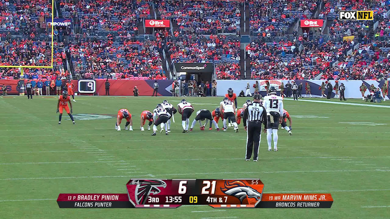Denver Broncos' wide receiver Marvin Mims' 37-yard punt return sets ...