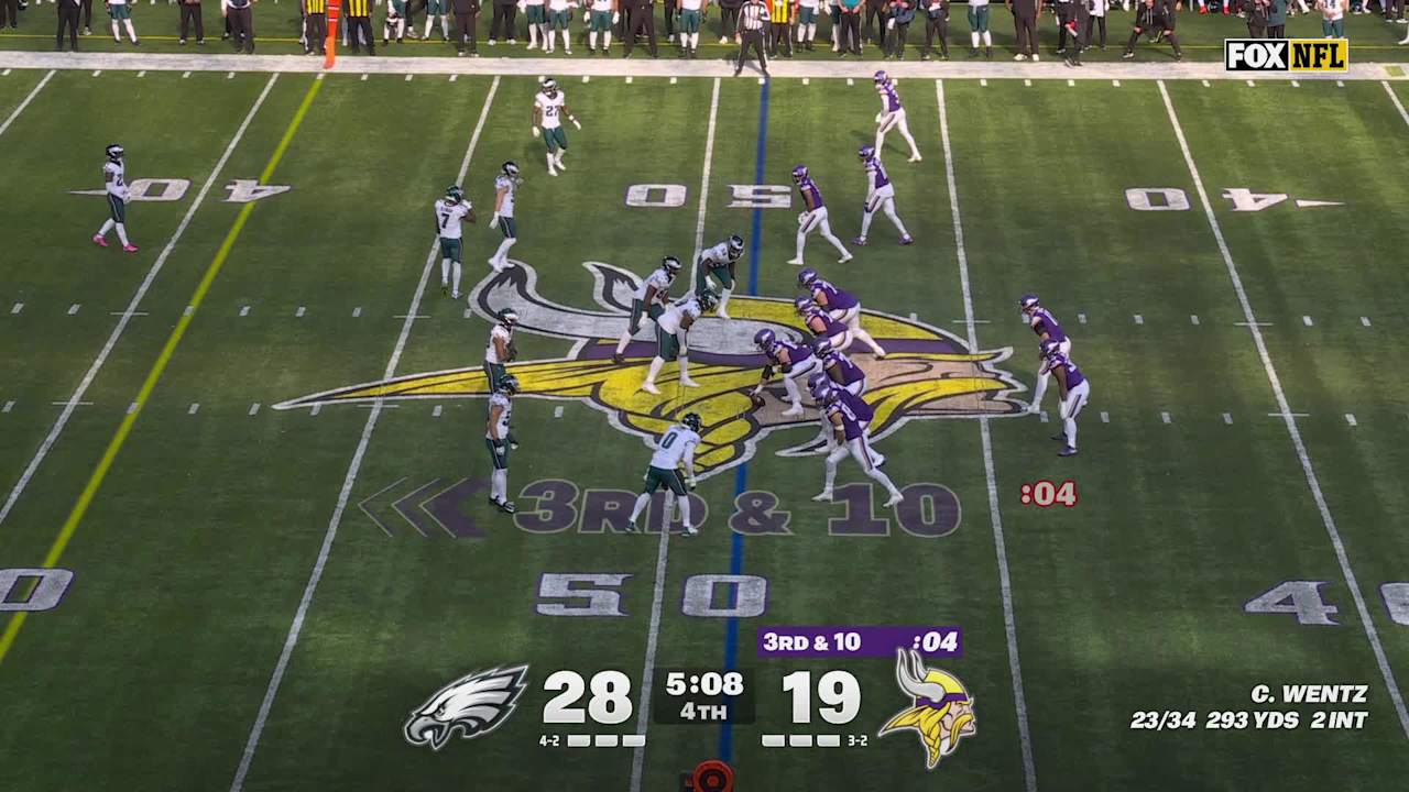 Minnesota Vikings quarterback Carson Wentz's 16-yard scramble keeps ...
