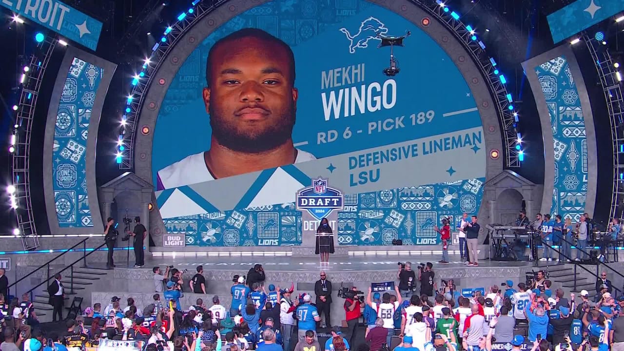 Detroit Lions select defensive tackle Mekhi Wingo with No. 189 pick in ...
