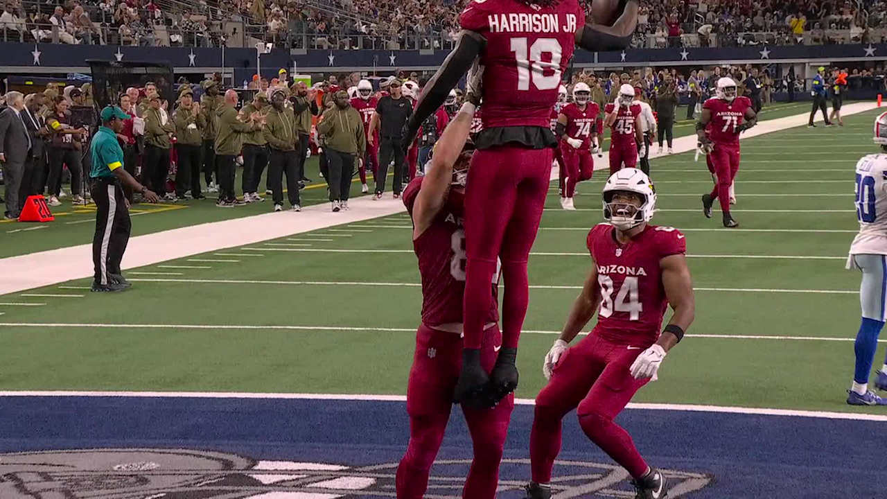 Arizona Cardinals wide receiver Marvin Harrison Jr.'s third touchdown ...