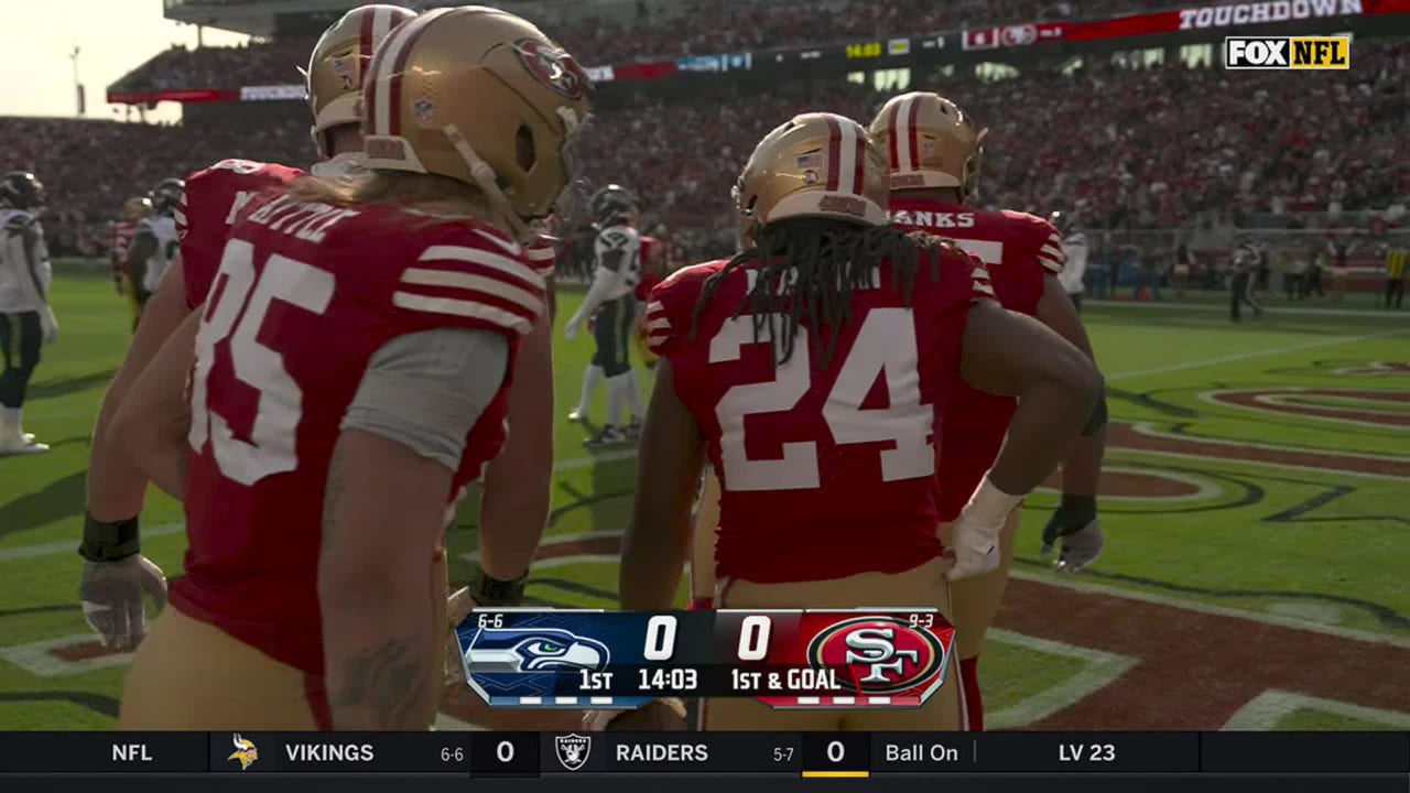 San Francisco 49ers running back Jordan Mason's 3-yard TD comes on snap ...