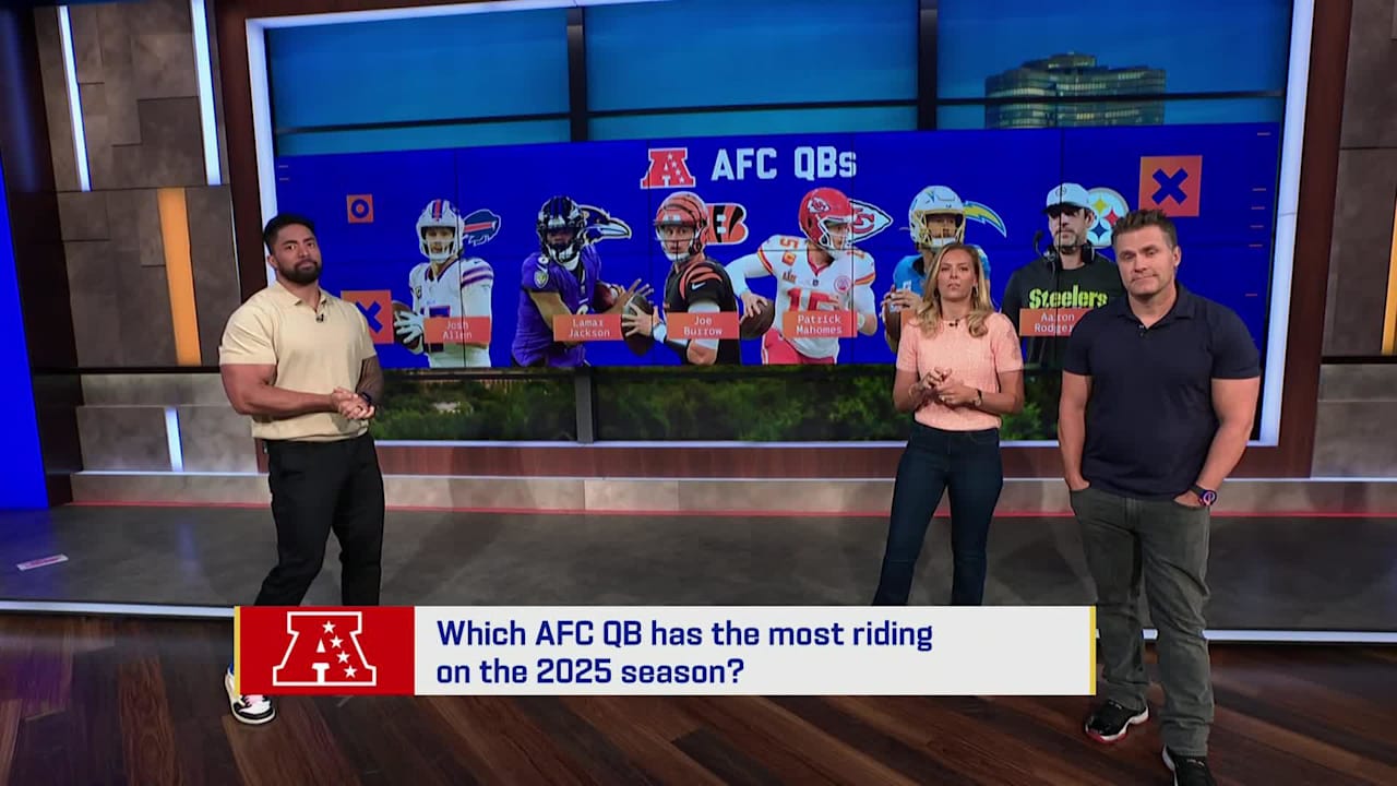 Which AFC quarterback has most riding on 2025 season | 'GMFB'