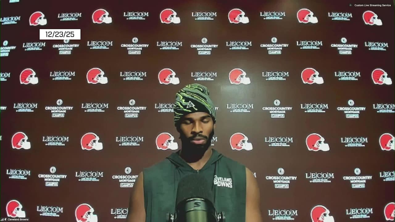 Cleveland Browns quarterback Shedeur Sanders talks about the nuances of ...