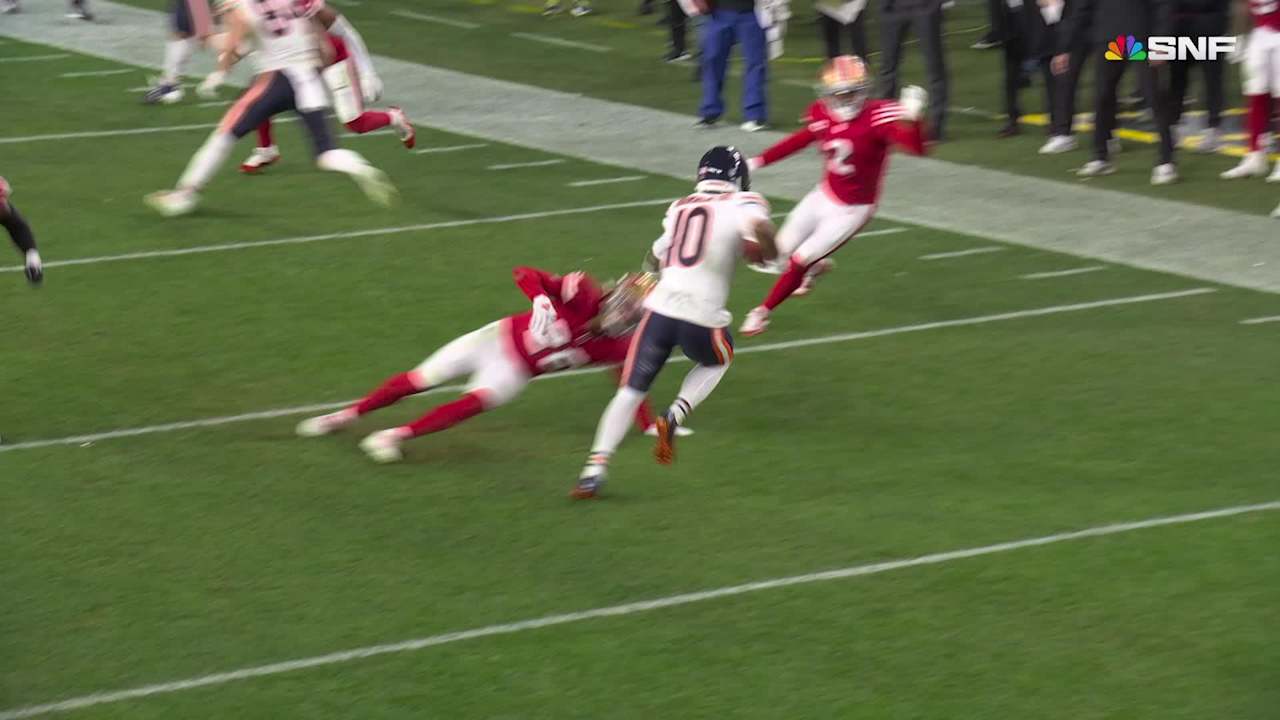 Chicago Bears wide receiver Luther Burden III puts San Francisco 49ers ...